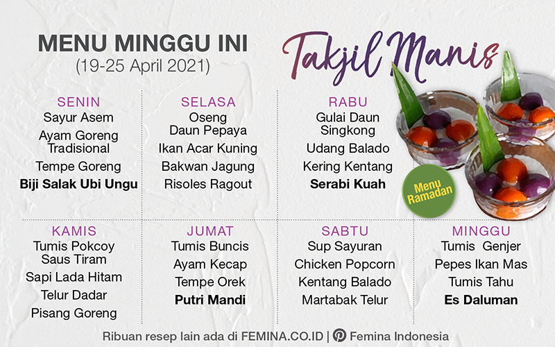 daftar nama makanan manis - Donna Edmunds
